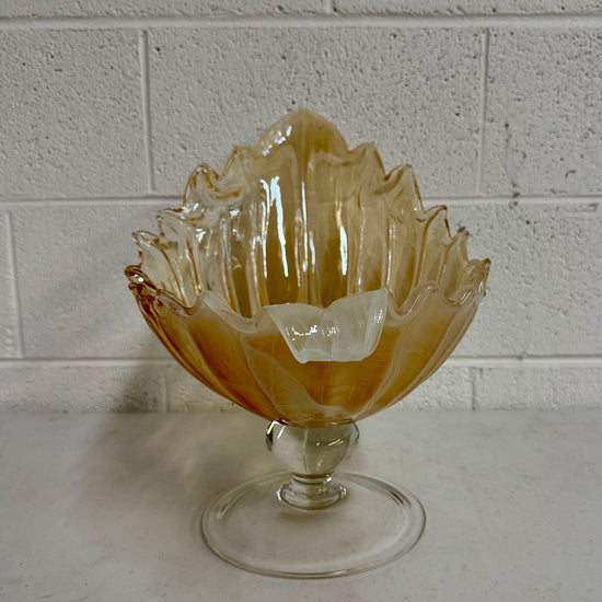 Carnival Glass Centerpiece Fruit Bowl – North Shore Exchange