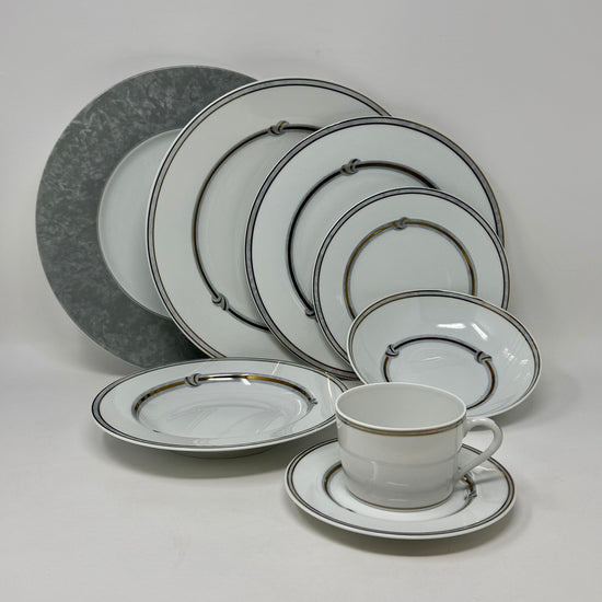 Christofle Porcelain Dinnerware 8-Pc Setting for 13, 18 Srvng Pcs, 122 ...